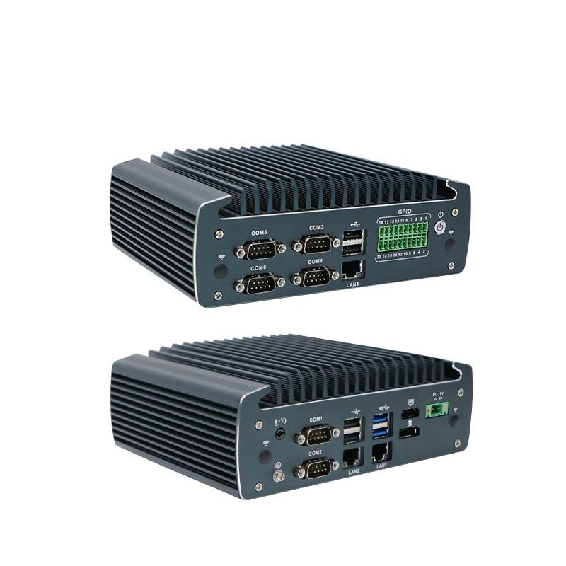 IBOX-1226 J6412 Industrial Fanless Mini PC With 32GB Ram And 12V DC Input