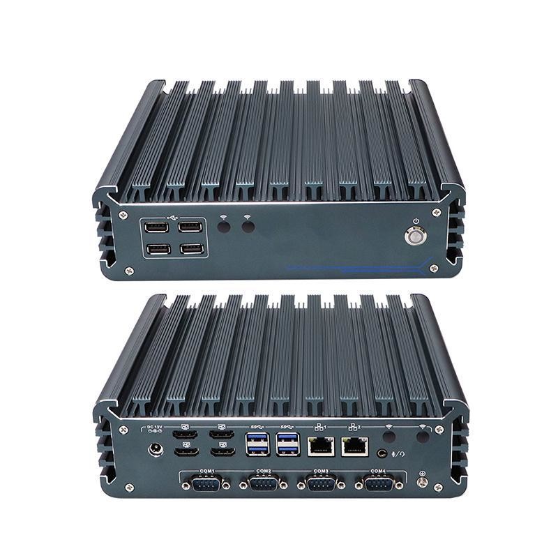 IBOX-3226 Quad Core Refresh Fanless Industrial Mini PC CE CCC FCC Class A RoHS 2.64KG